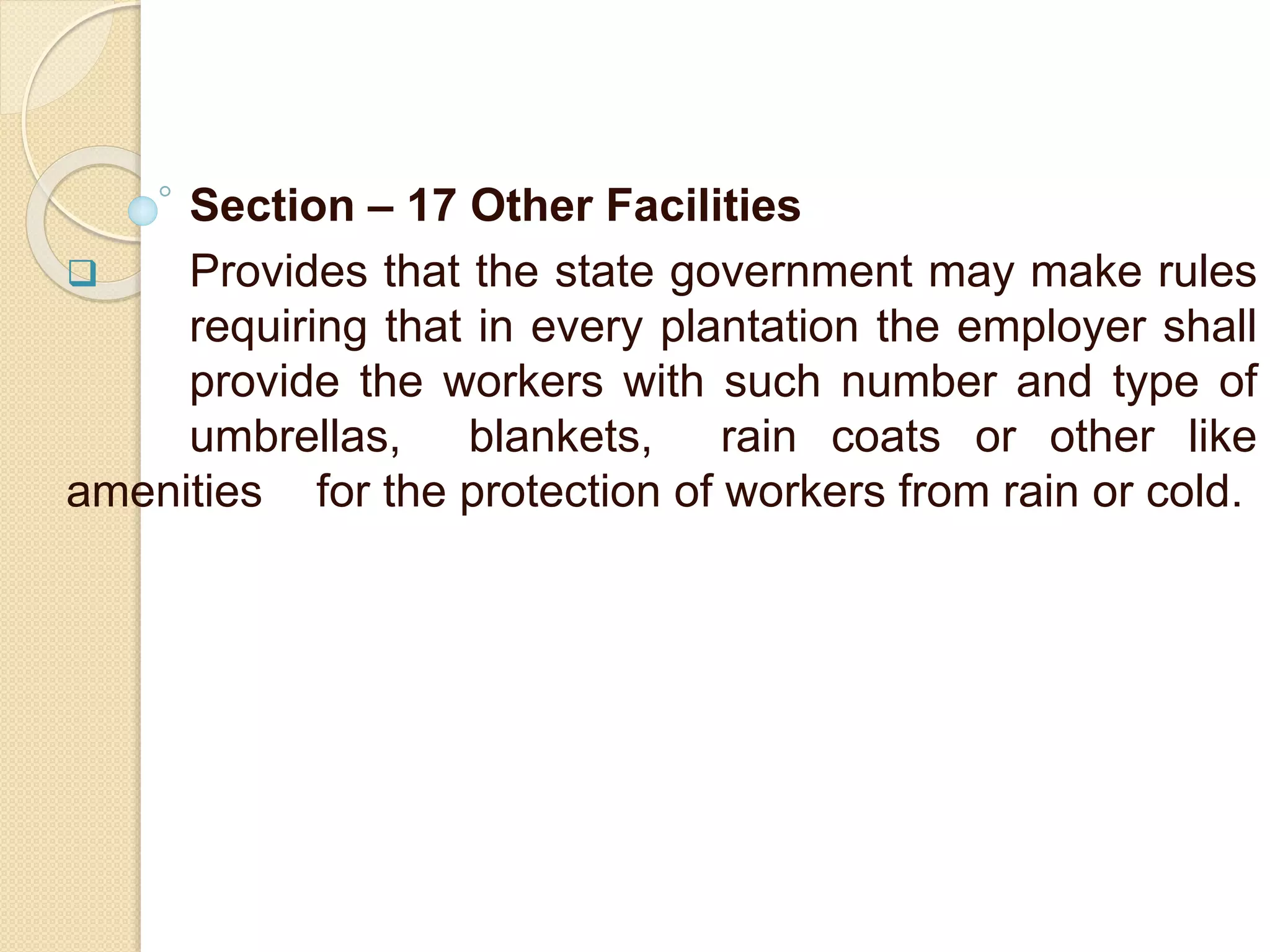 The plantation labour act 1951 | PPTX