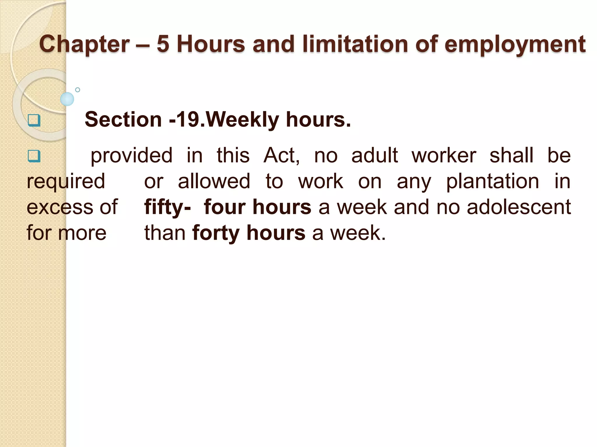 The plantation labour act 1951 | PPTX