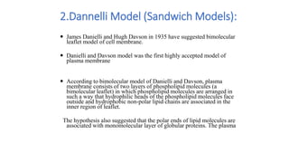 the Plasma Membrane models and accepted fluid mosaic model.pptx