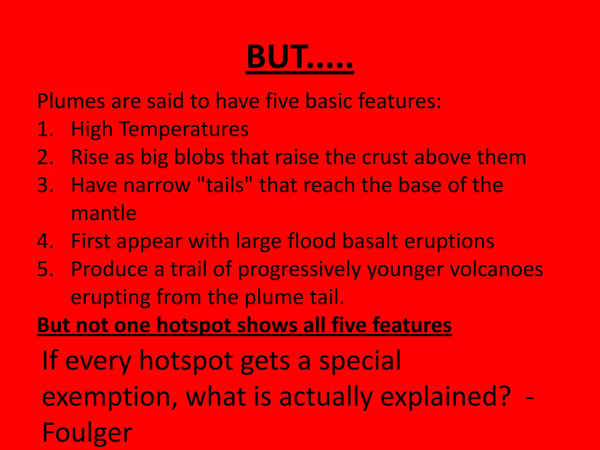 The plate v plume theory | PPTX