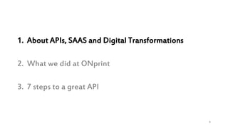 The Platform Era - 7 steps to an API | PPT