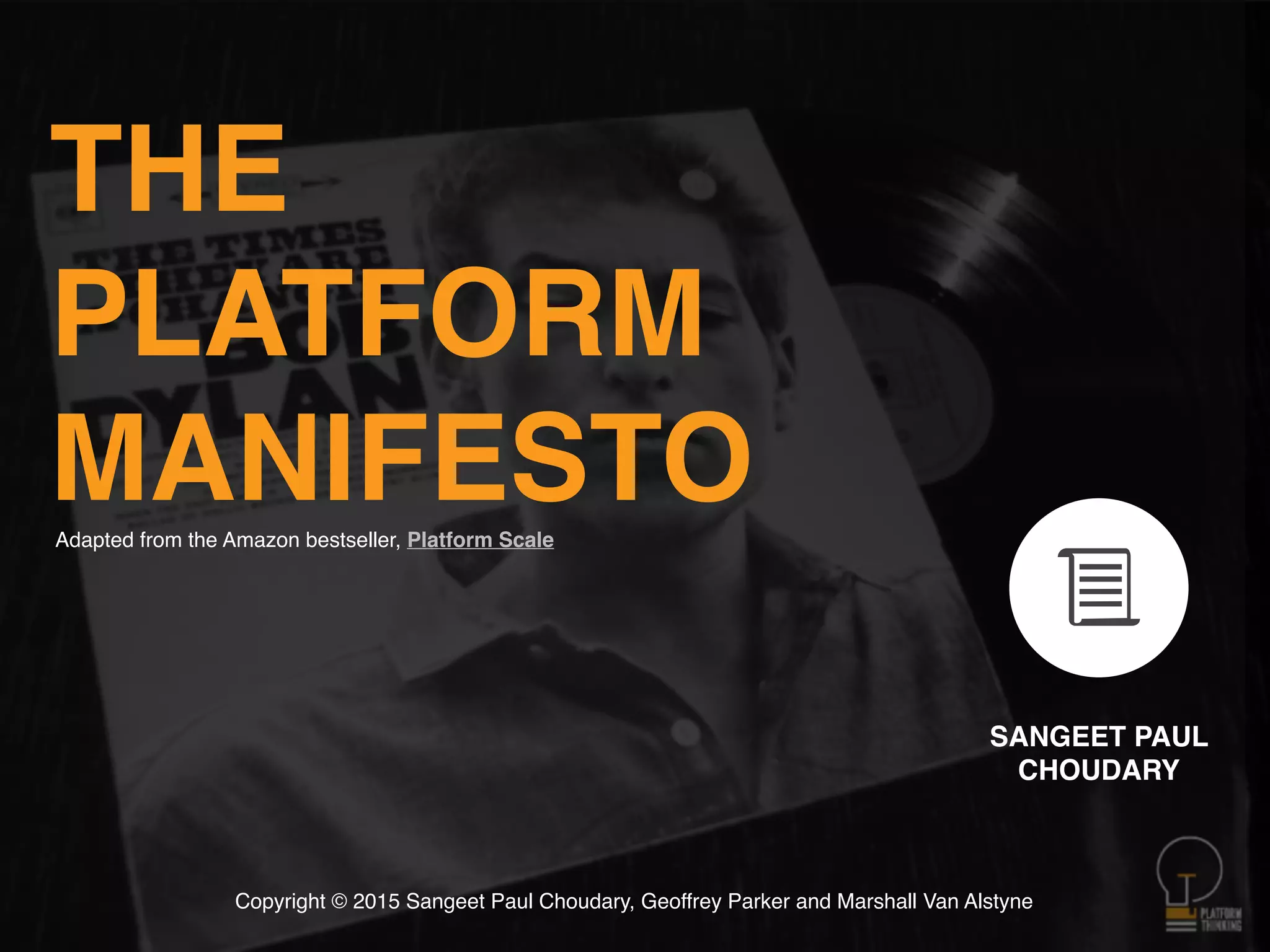 The Platform Manifesto - 16 principles for digital transformation | PDF