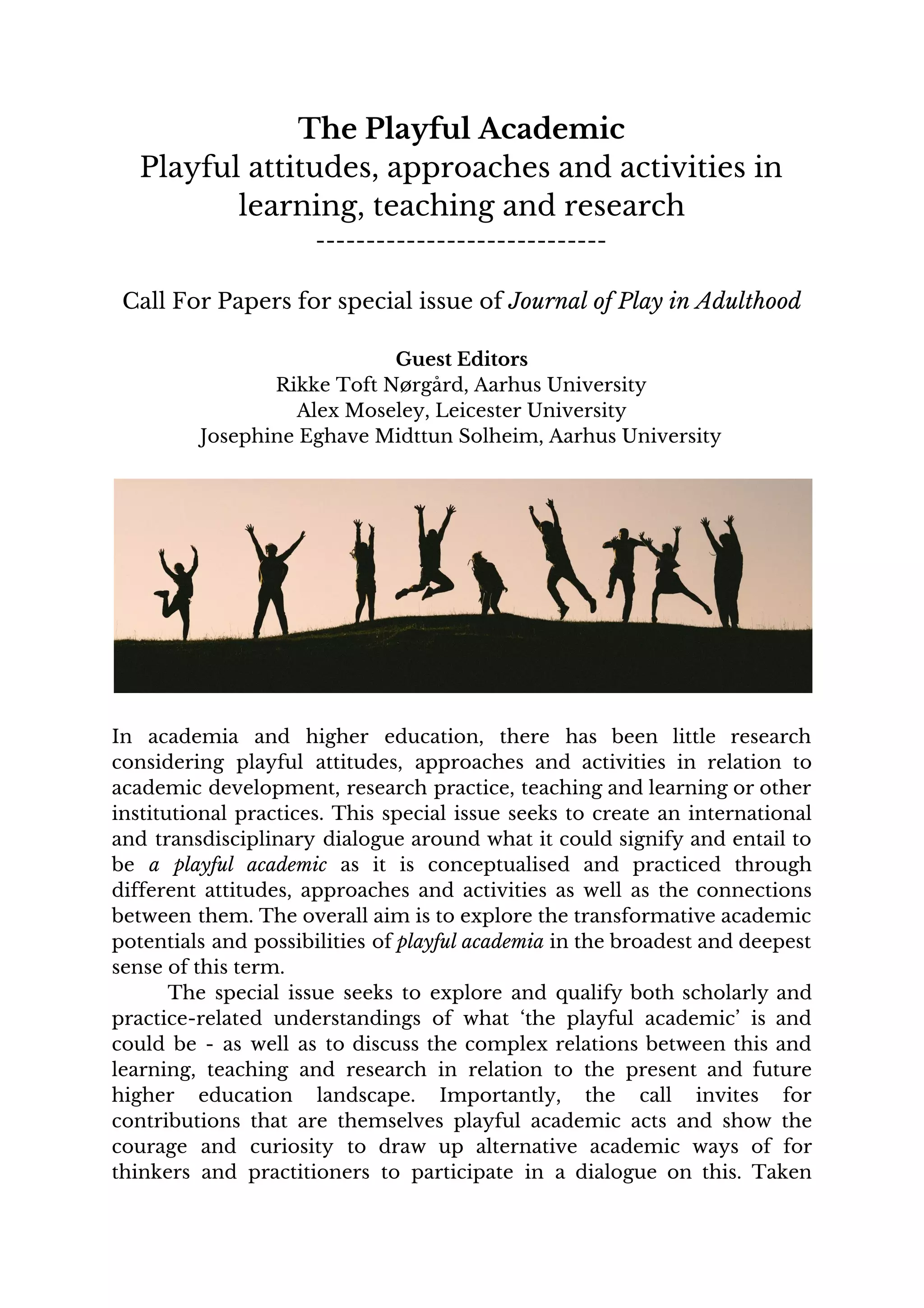 The playful academic | PDF