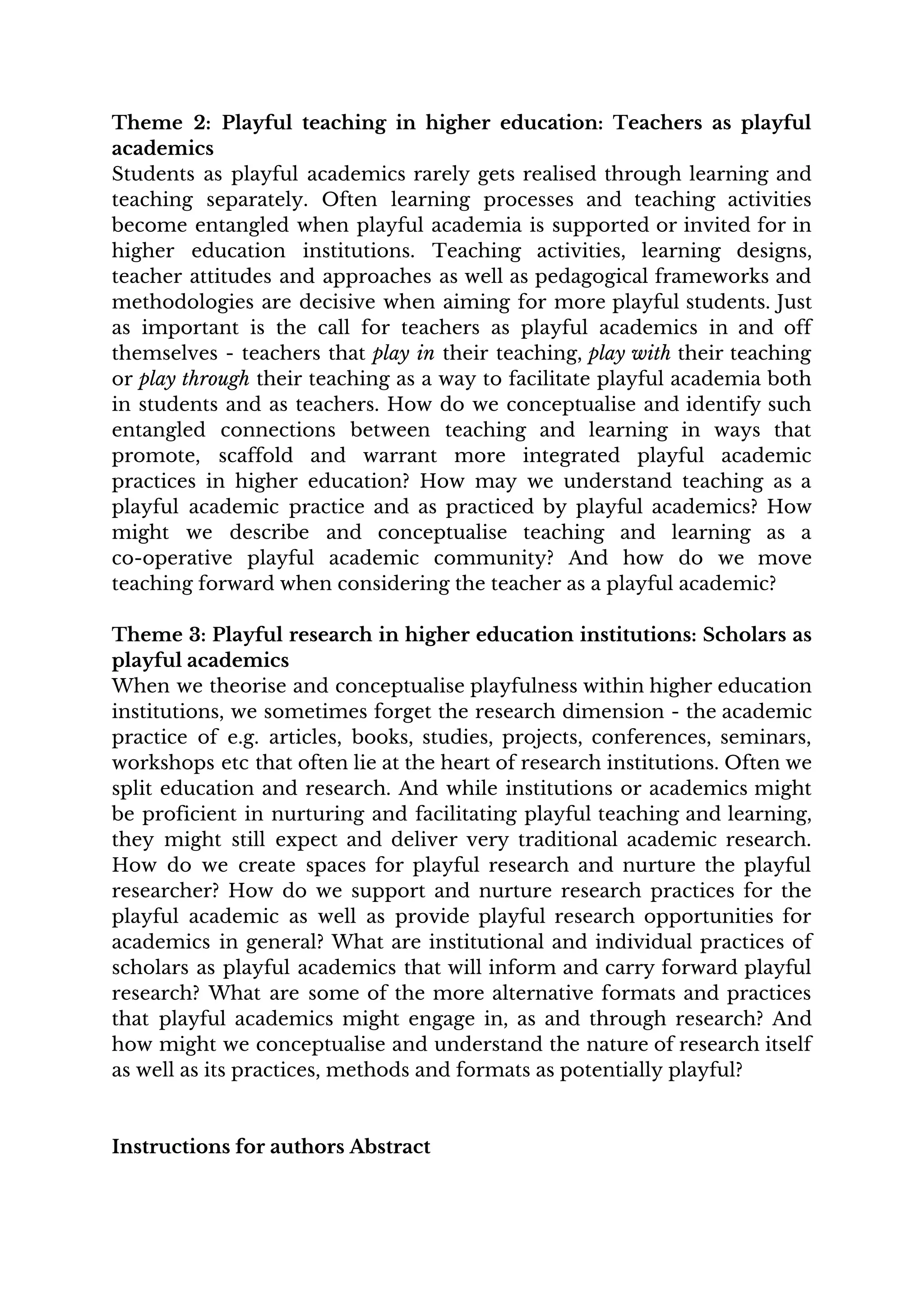 The playful academic | PDF