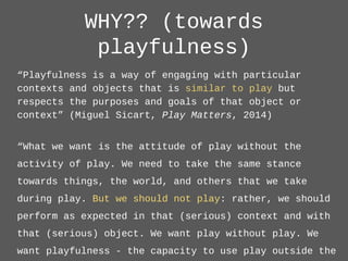 The playful educator | PPT