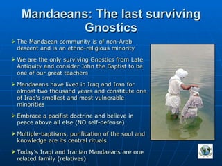 The Plight Of The Mandaeans, Boston New | PPT