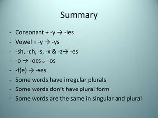 The plural | PPT