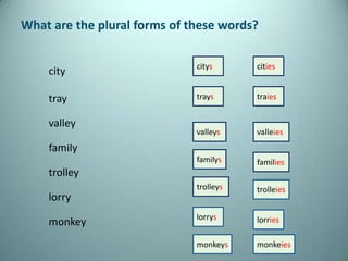 The plural | PPT