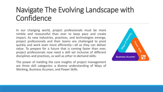 The PMI Talent Triangle | PPTX