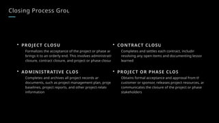 Basics of the PMP Process Group - Project Management | PPTX