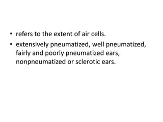 The pneumatic system of the temporal bone | PPTX