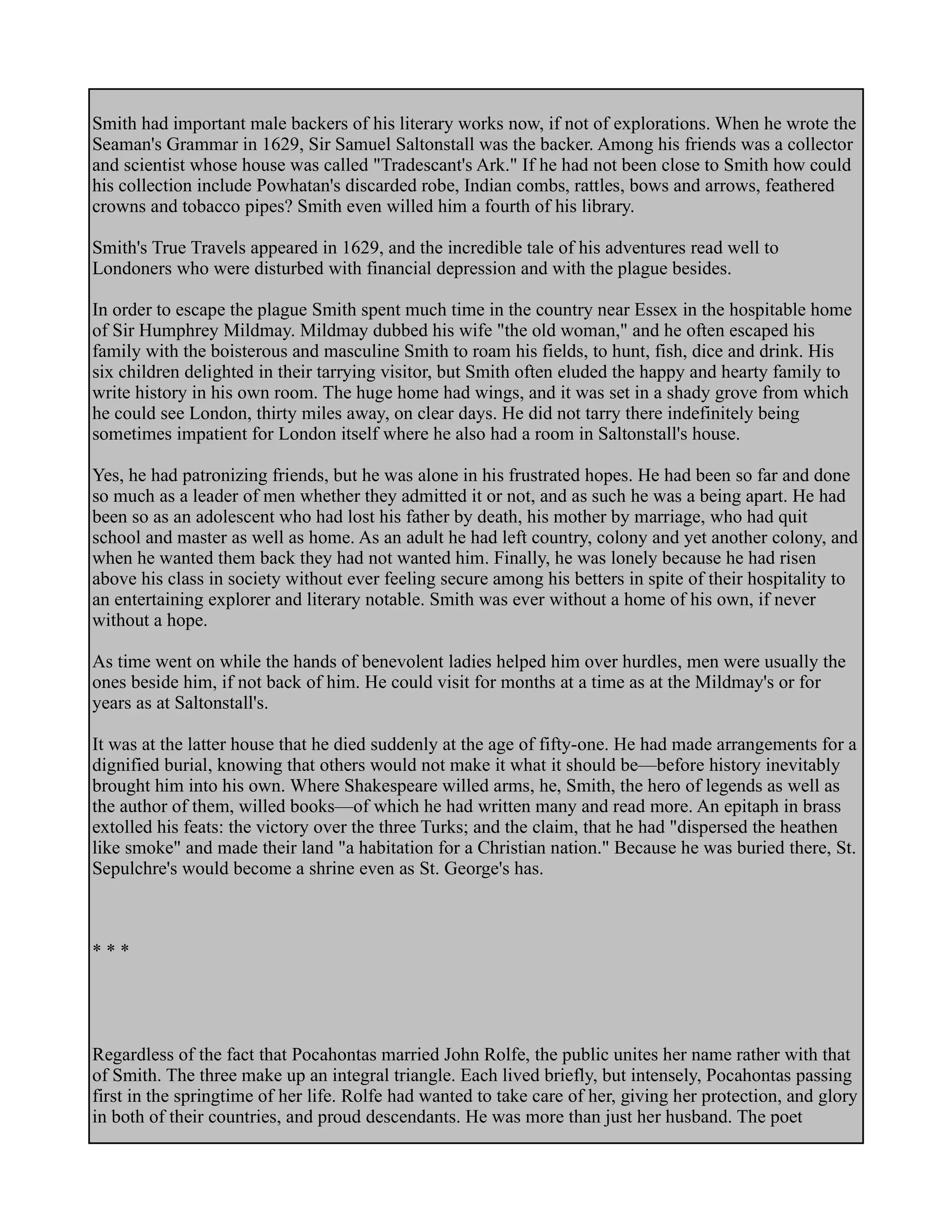 The Pocahontas John Smith Story | PDF