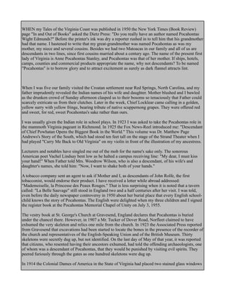 The Pocahontas John Smith Story | PDF