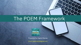 Mastering Digital Marketing: Unlocking Success with The POEM Frameworks | PDF