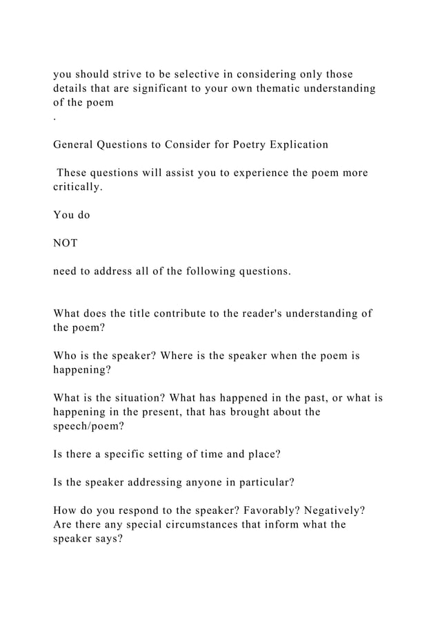 The poems are attached!!!!Poetry Explication--AssignmentInstruc.docx