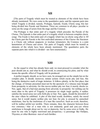 The poetics of aristotle | DOCX