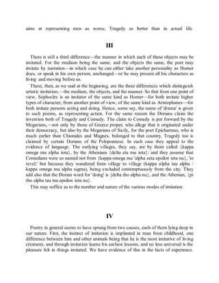 The poetics of aristotle | DOCX
