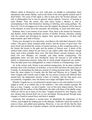 The poetics of aristotle | PDF