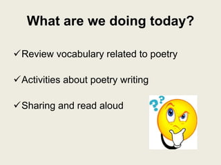 The Poet in You: A mini-workshop on poetry writing | PPSX