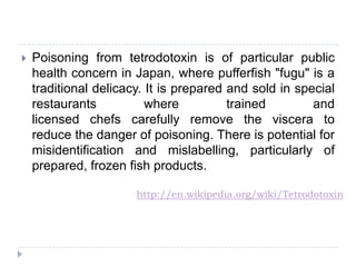 The Poisonous Puffer Fish - Chemistry | PPTX