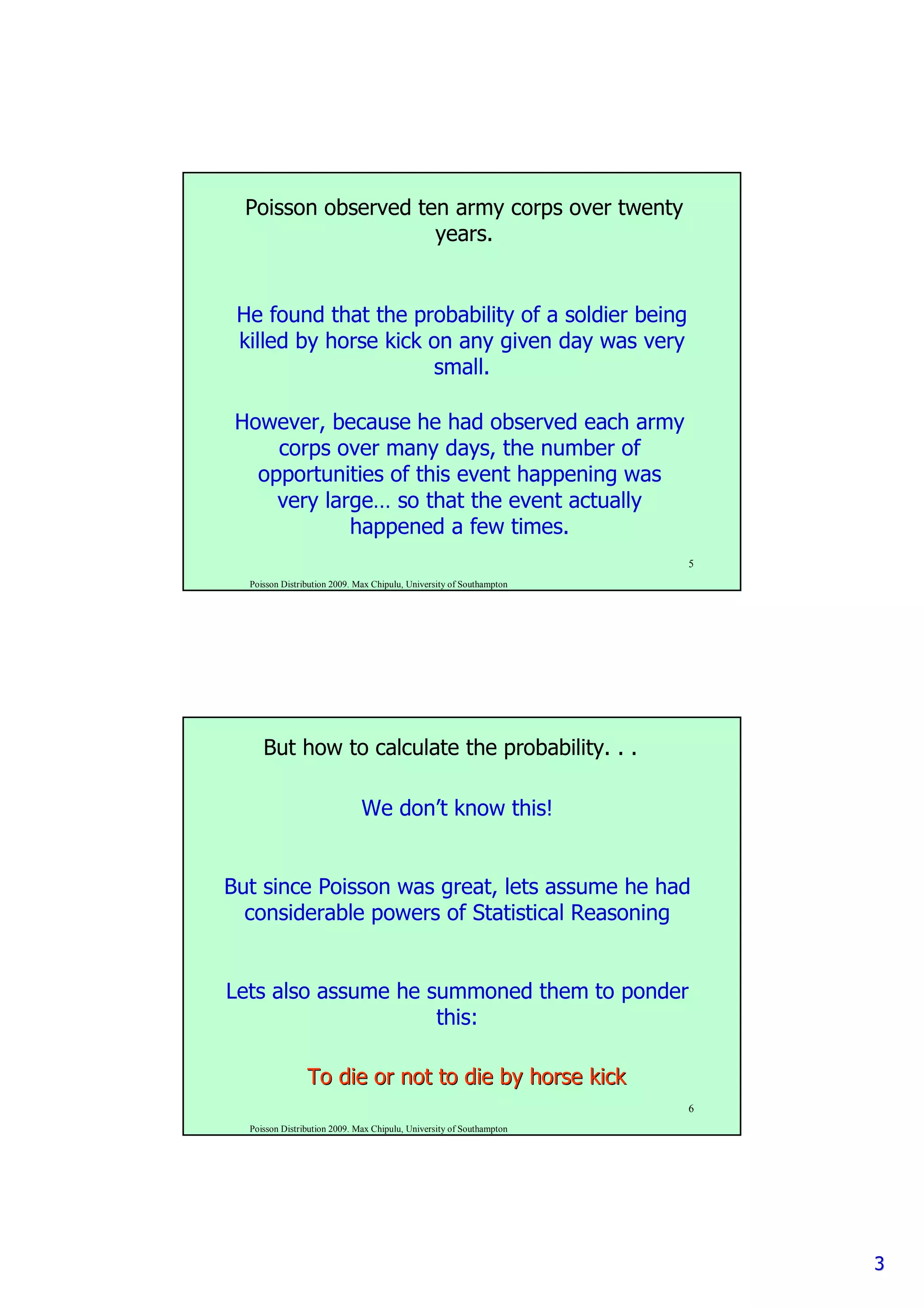 The Poisson Distribution | PDF