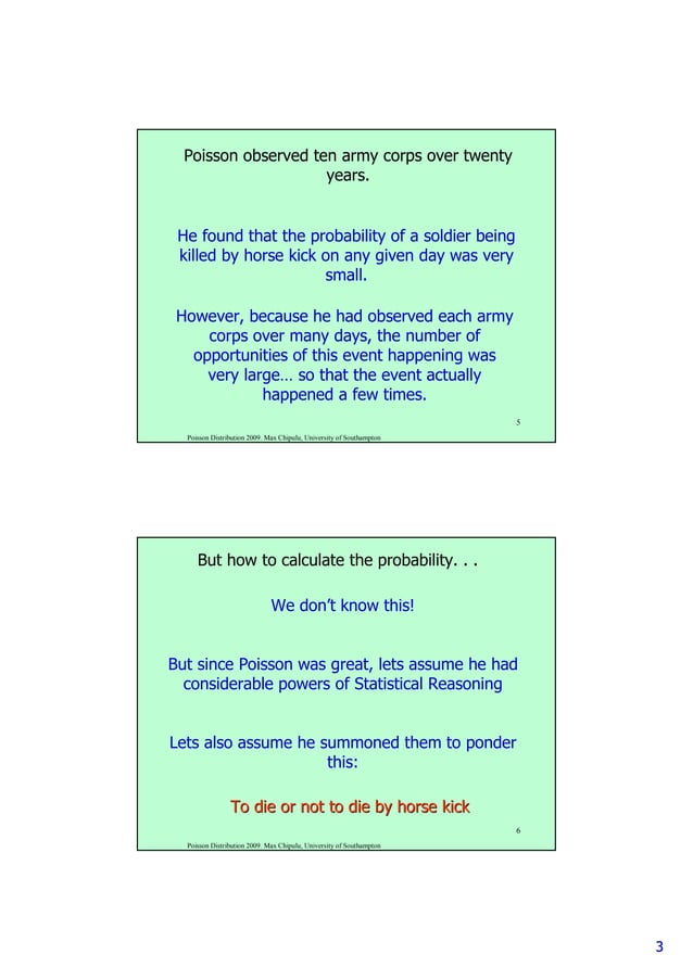 The Poisson Distribution | PDF | Physics | Science