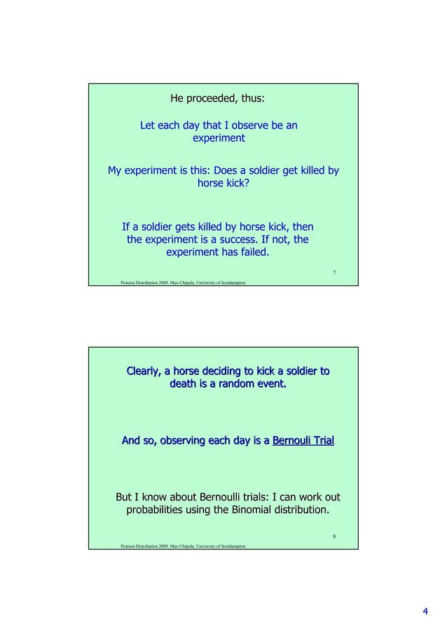 The Poisson Distribution | PDF | Physics | Science