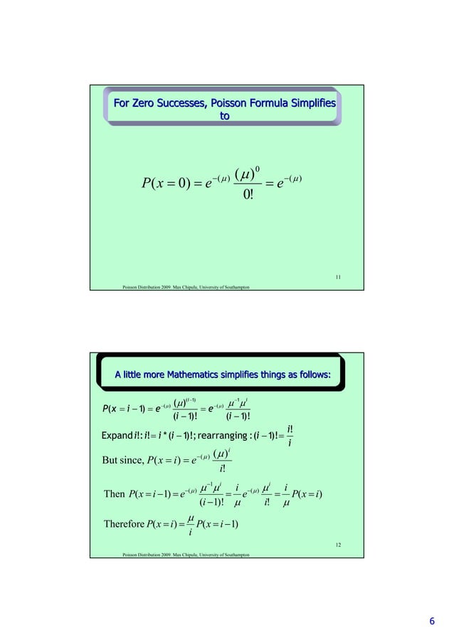 The Poisson Distribution Pdf Physics Science