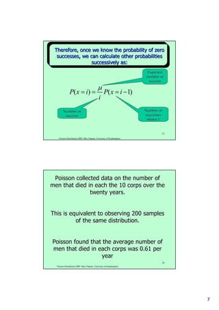 The Poisson Distribution | PDF | Physics | Science