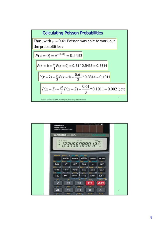 The Poisson Distribution | PDF | Physics | Science