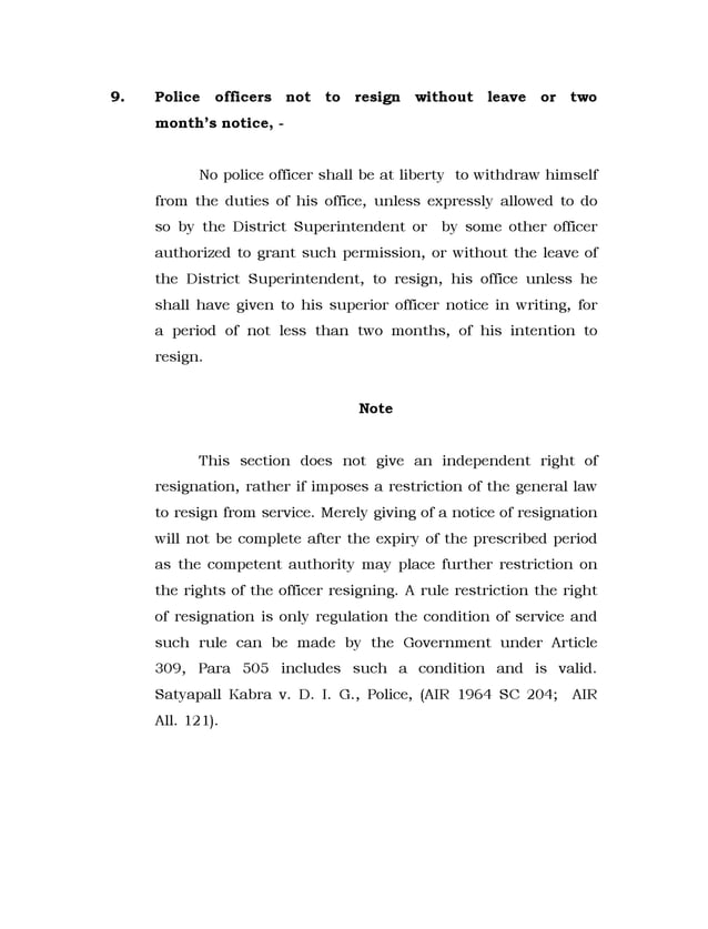 The police act, 1861 | PDF