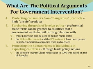 The political economy of international trade | PPT