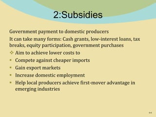 The political economy of international trade | PPT