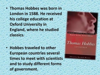 The Political philosophy of Thomas Hobbes | PPTX