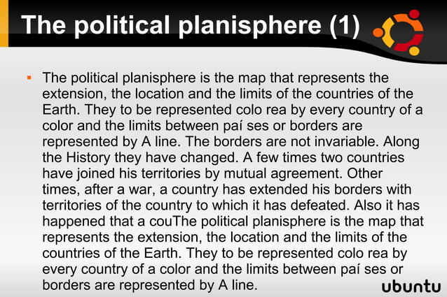 The political planisphere | PPT