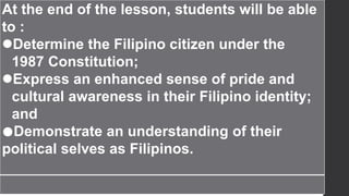 Understanding the Self - The Political Self.pptx