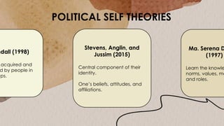 Understanding the Self - THE POLITICAL SELF | PPTX