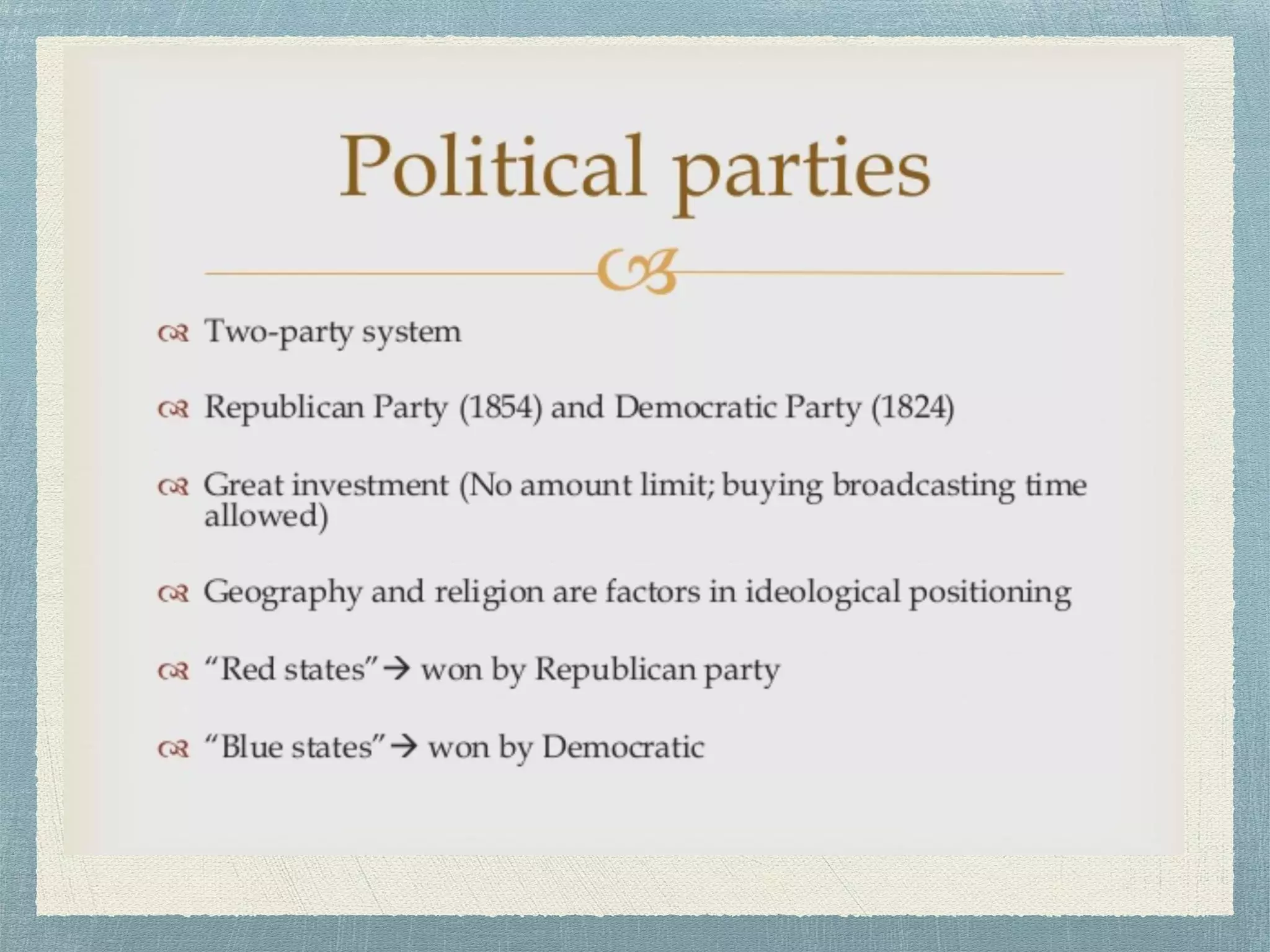 The political system of the USA | PPTX