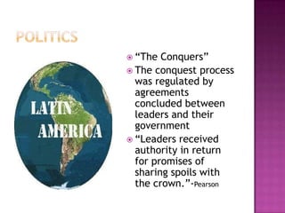 The politics of early latin american culture | PPTX