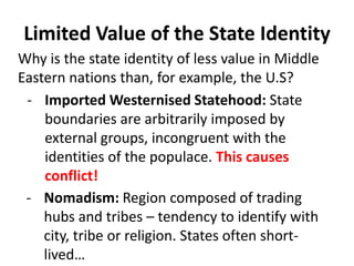 The politics of identity in middle eastern international | PPTX