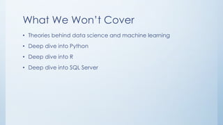 The Polyglot Data Scientist - Exploring R, Python, and SQL Server | PPT