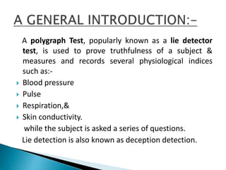 Polygraph Test Results