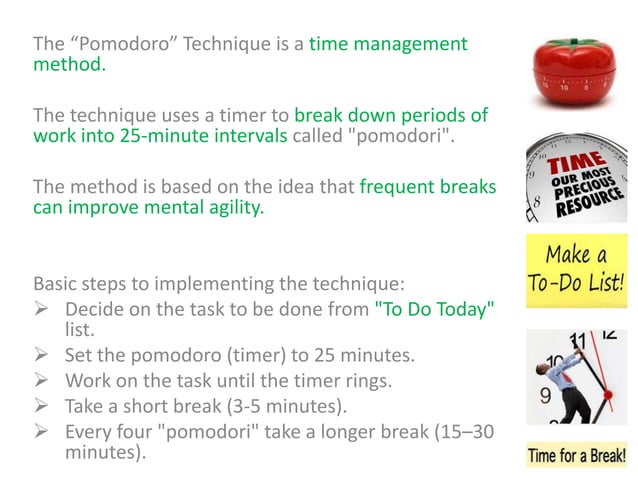 Time management technique | PPT