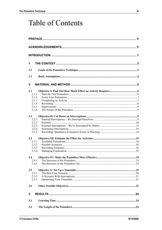 The Pomodoro Technique V1 3 | PDF