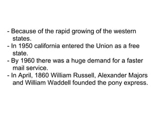 The pony express | PPT
