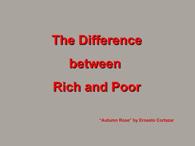 The poor and_the_rich | PPS