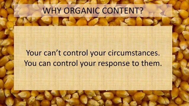 The Popcorn Strategy: Organic Content | PPTX