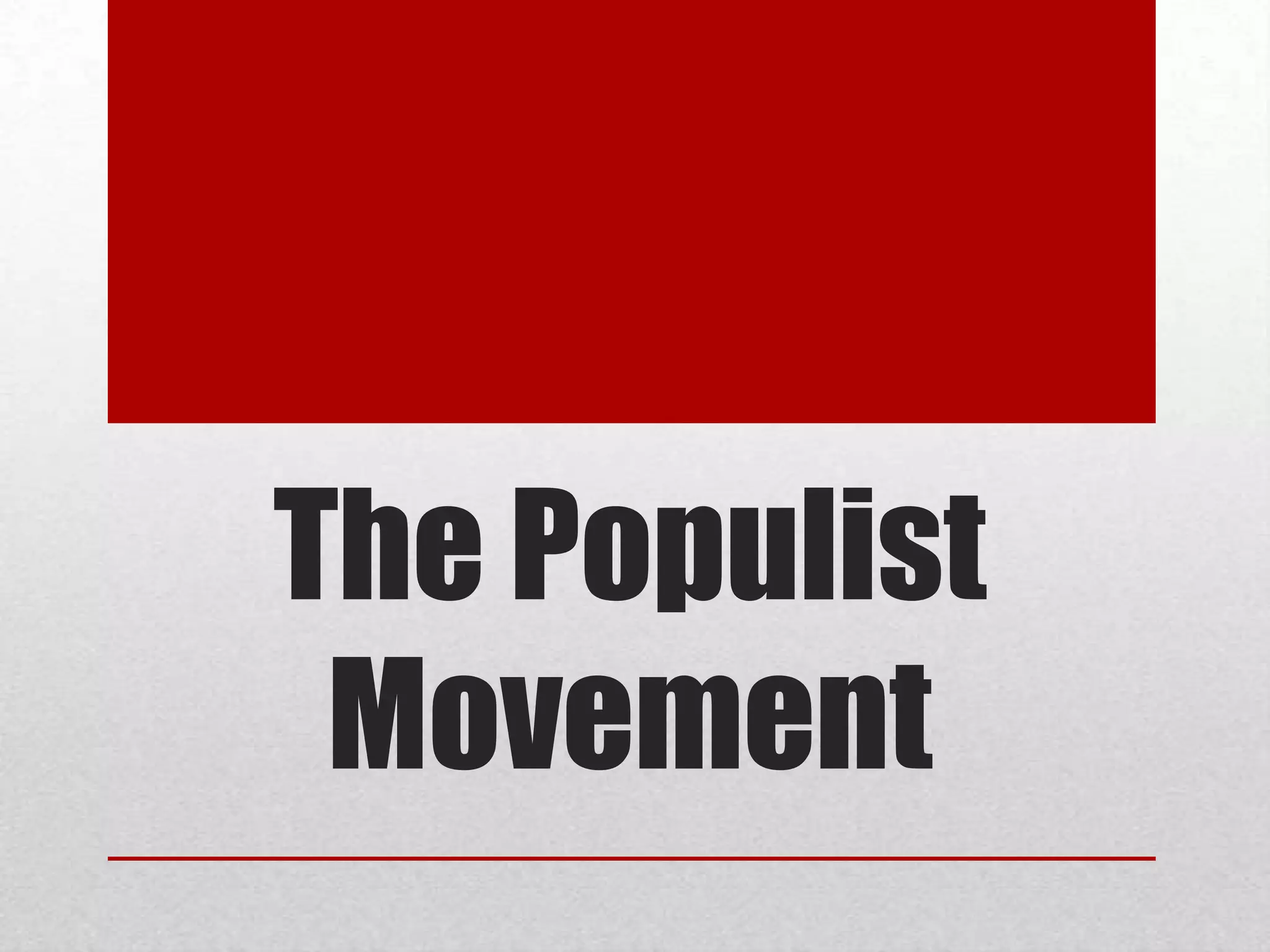 The populist | PPTX
