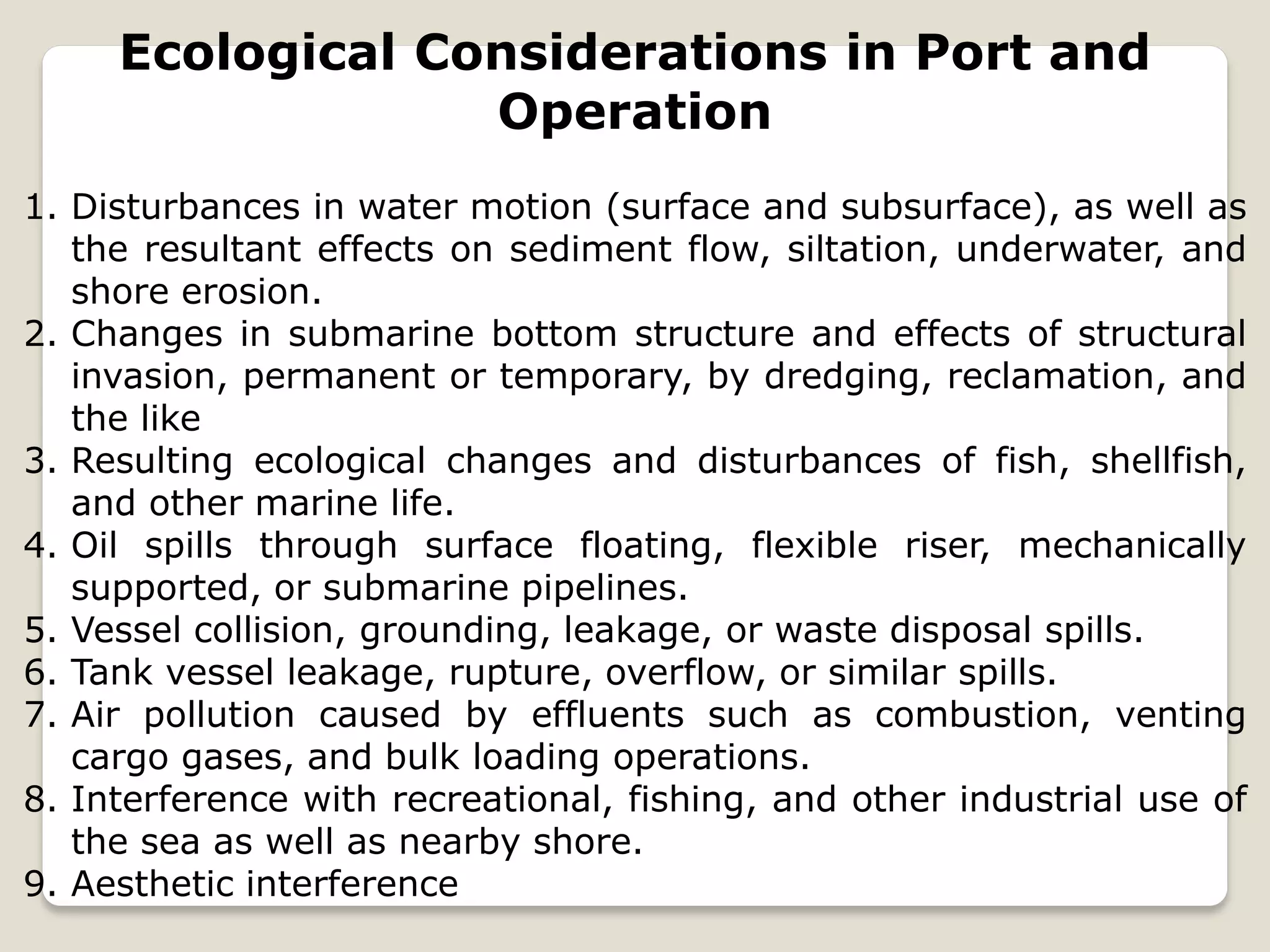 The Port Planning Process | PDF