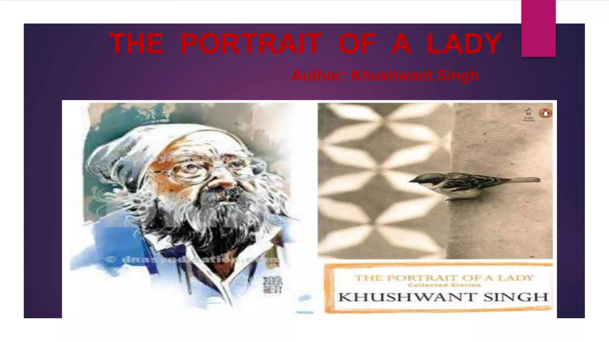 The portrait of a lady. class 11 english | PPTX